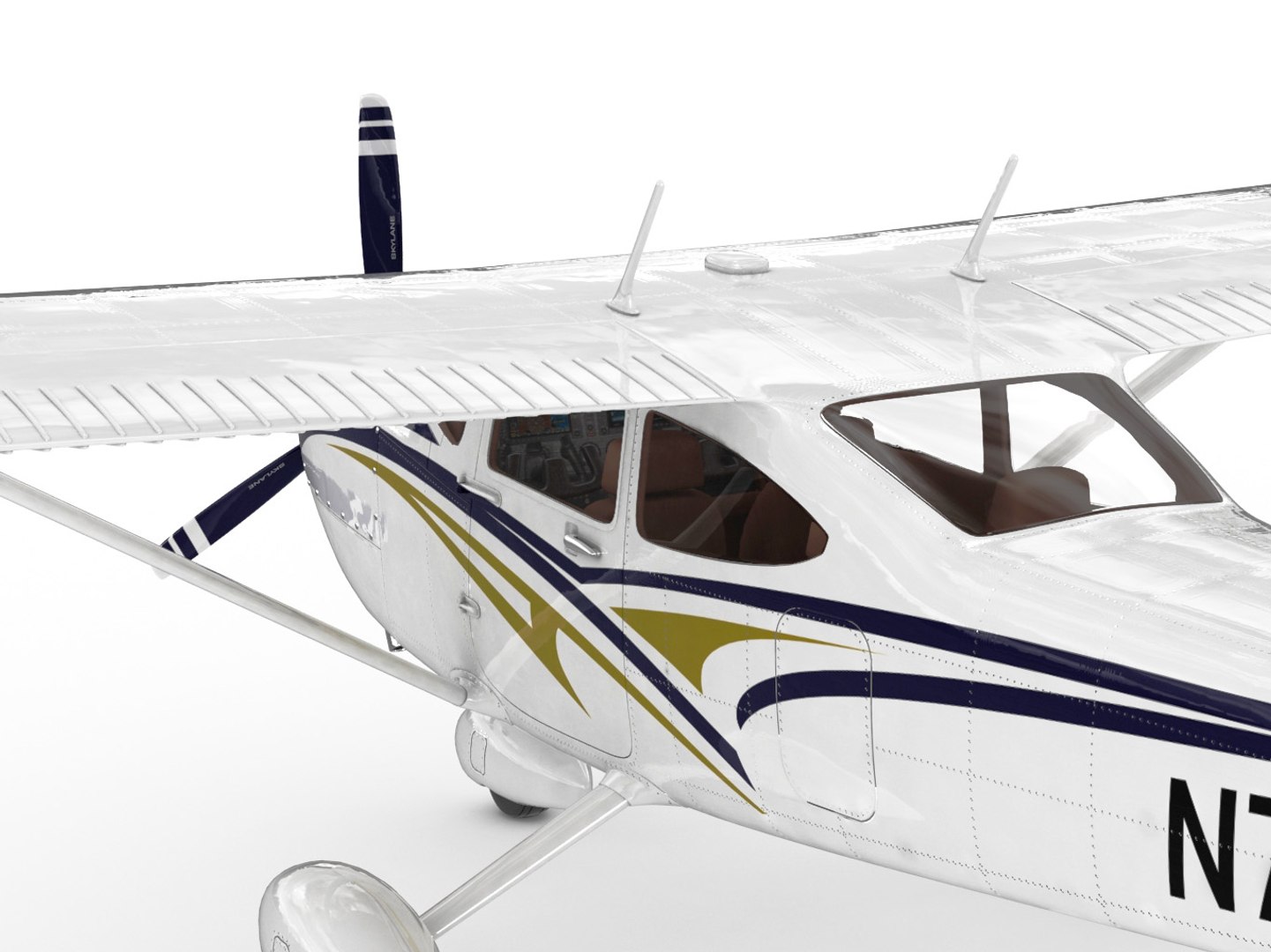 Cessna 182 Skylane 3d Model