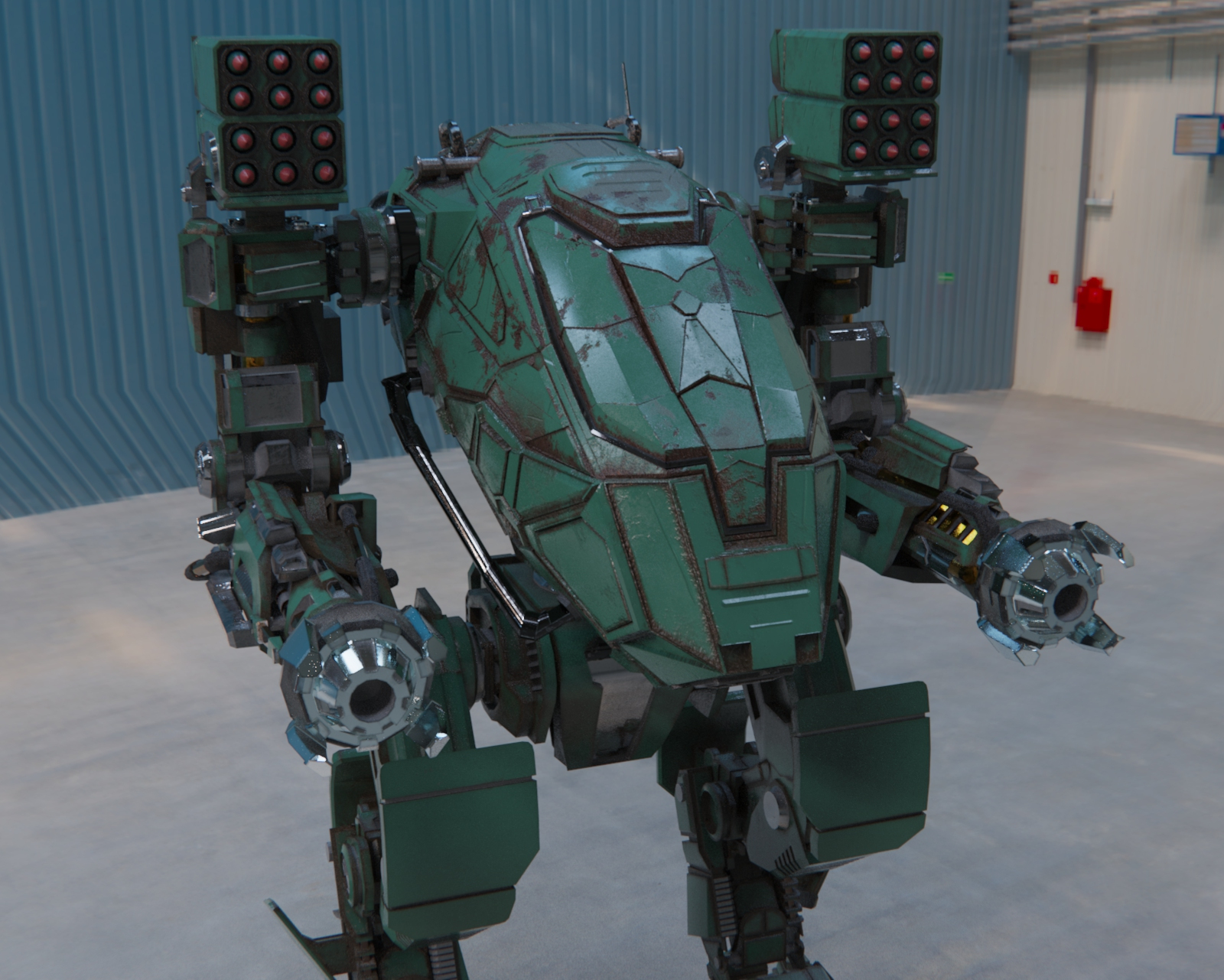 3D model mech military mil - TurboSquid 1669243