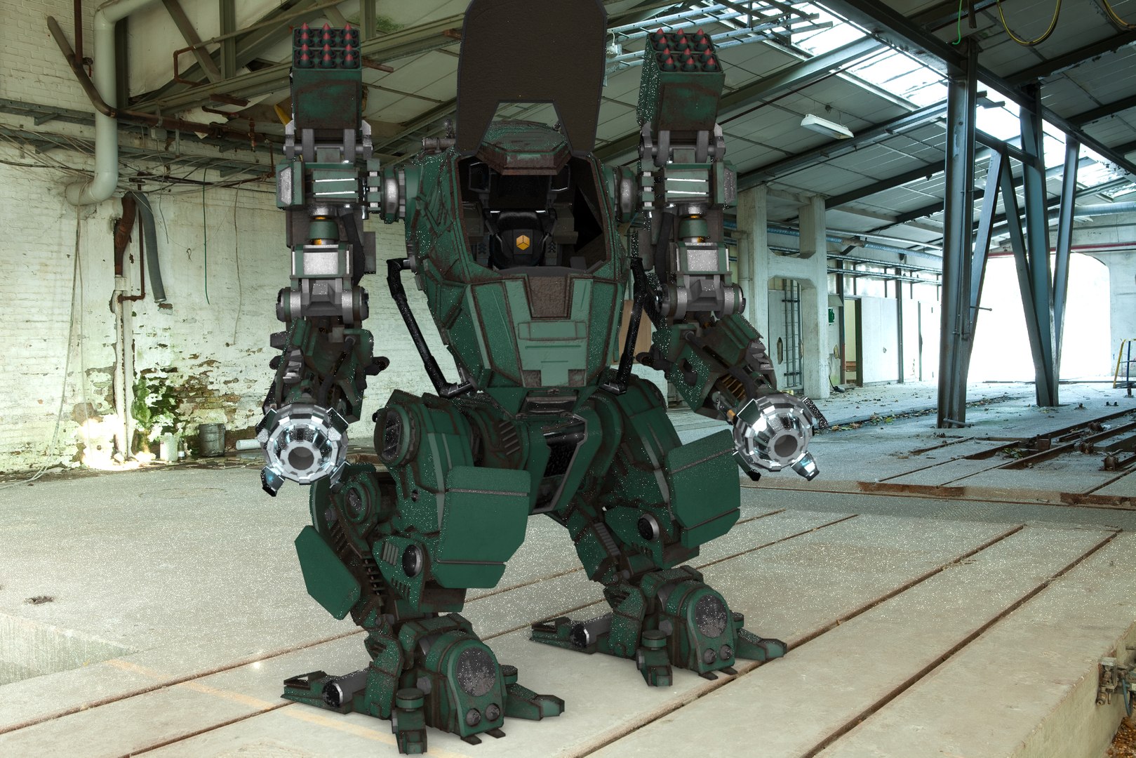 3D model mech military mil - TurboSquid 1669243