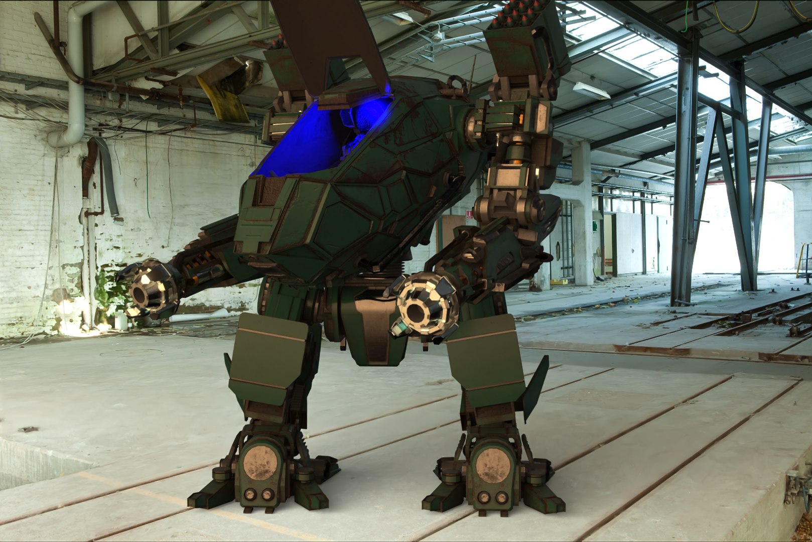 3D Model Mech Military Mil - TurboSquid 1669243