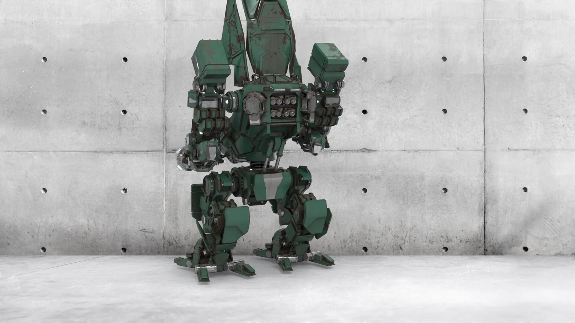 3D Model Mech Military Mil - TurboSquid 1669243