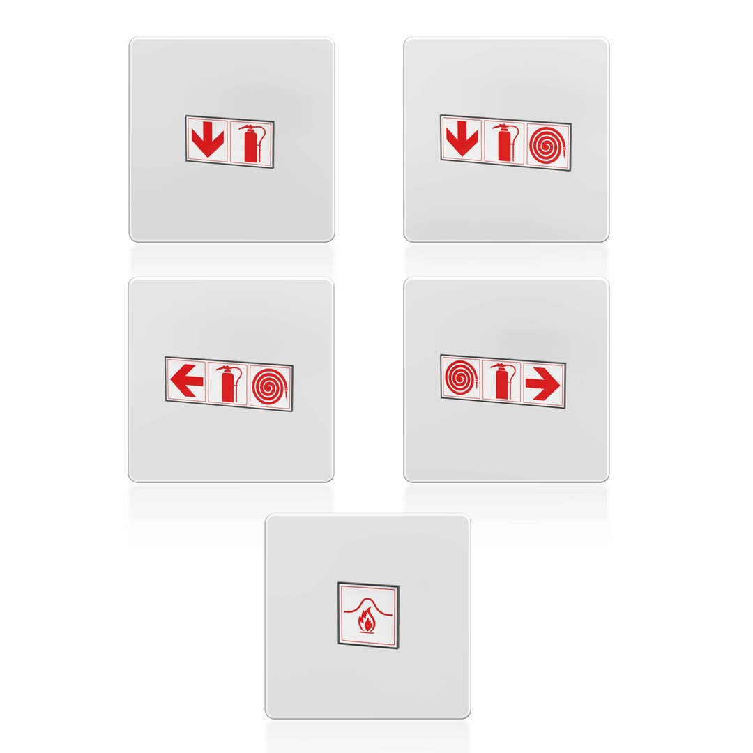 modelo 3d FIRE SIGNAGE REVIT COLECCIÓN 1 - TurboSquid 1295179