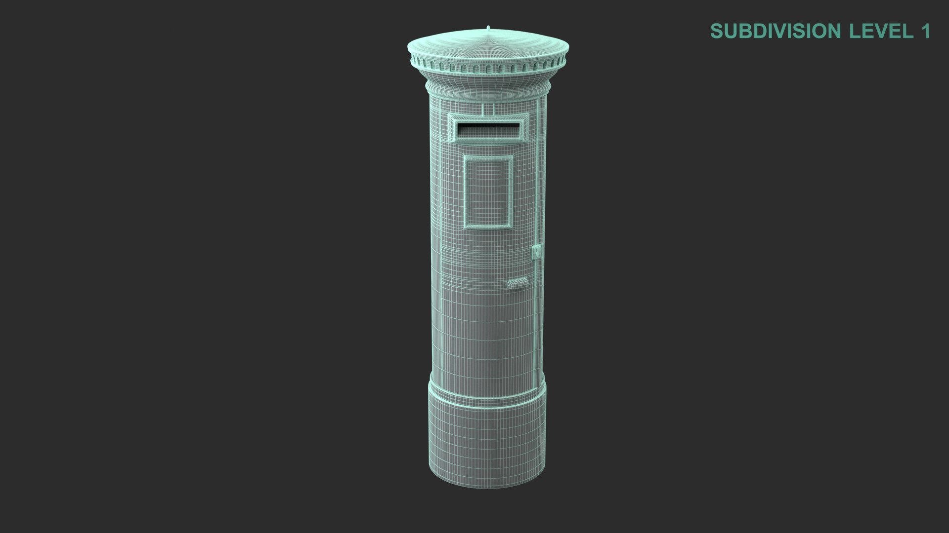 3D British Post Box model - TurboSquid 1818208