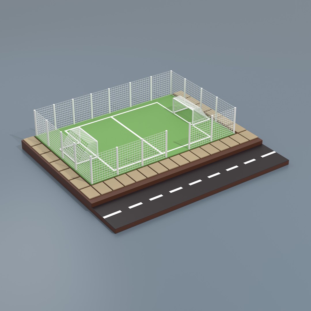 3D Football Area Model - TurboSquid 2128932