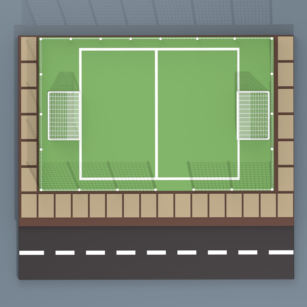 3D Football Area Model - TurboSquid 2128932