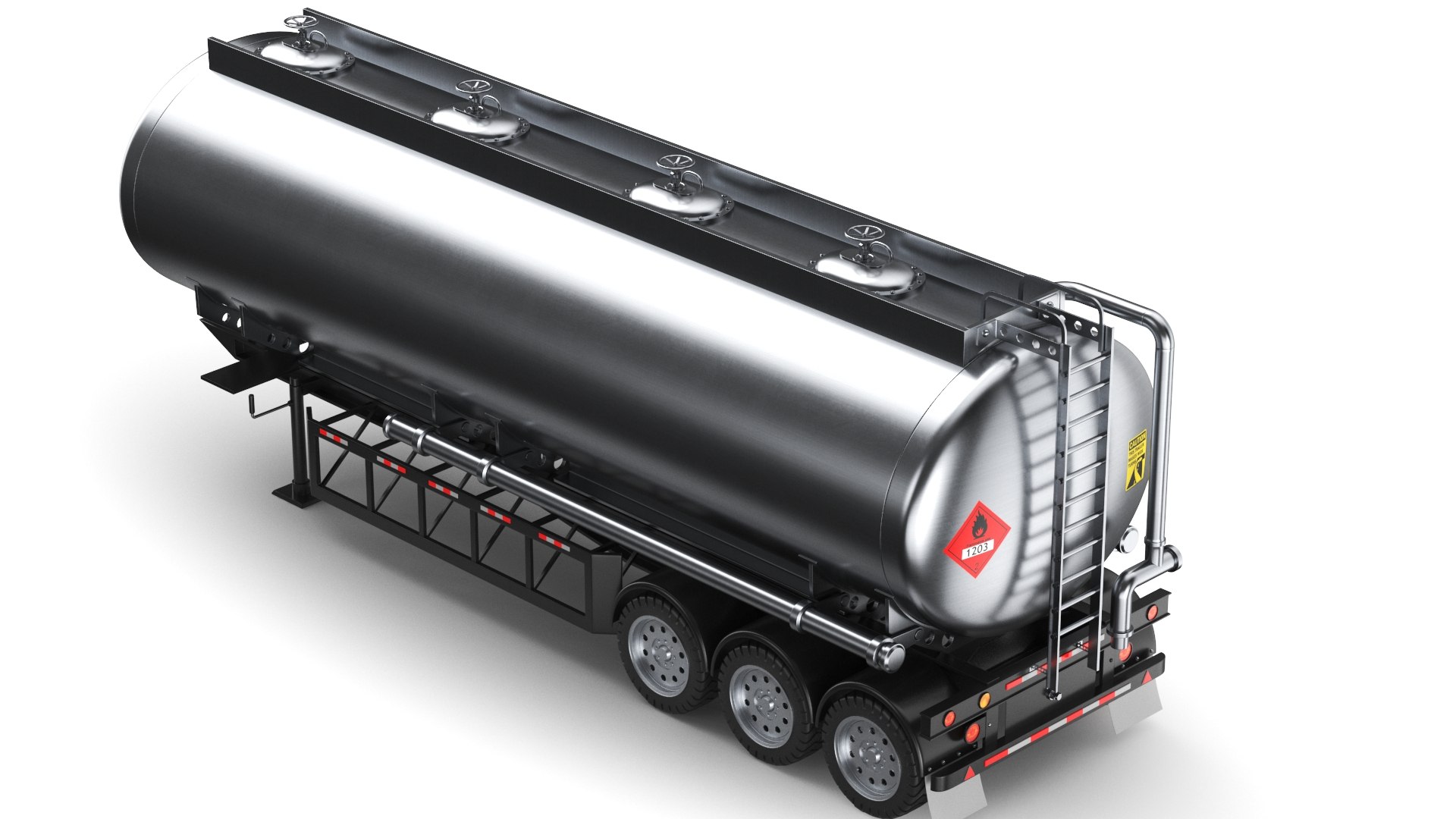 3D Detailed Gas Tank Trailer - TurboSquid 2227294
