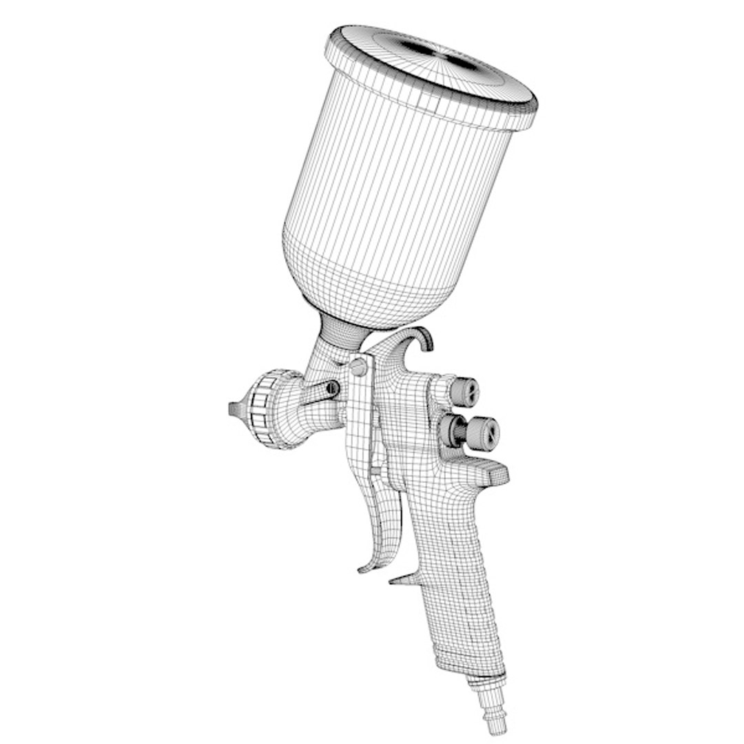 3d Model Of Spray Gun