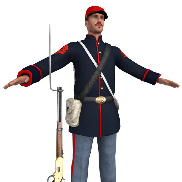 Pack union soldiers 3D model - TurboSquid 1177602