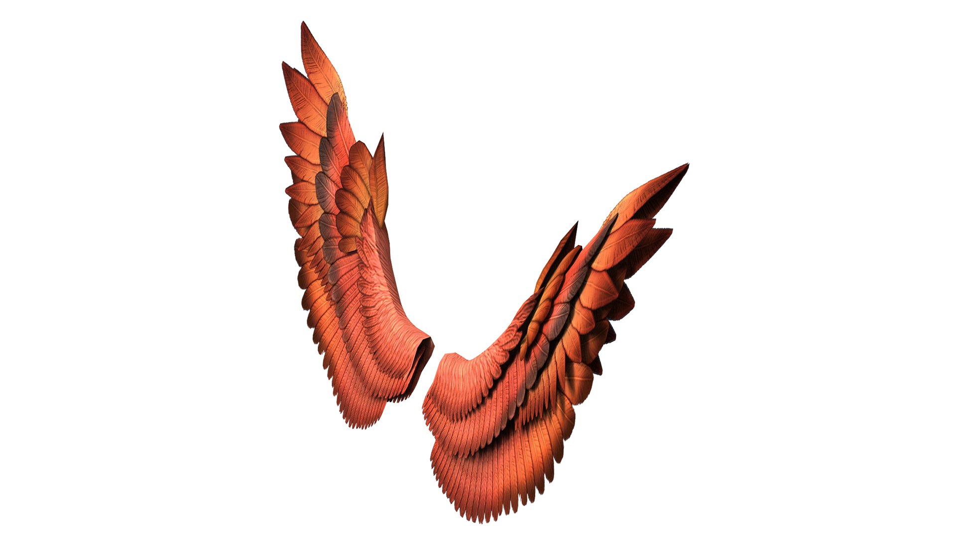Fantasy Red Wings 3D Model - TurboSquid 1994542
