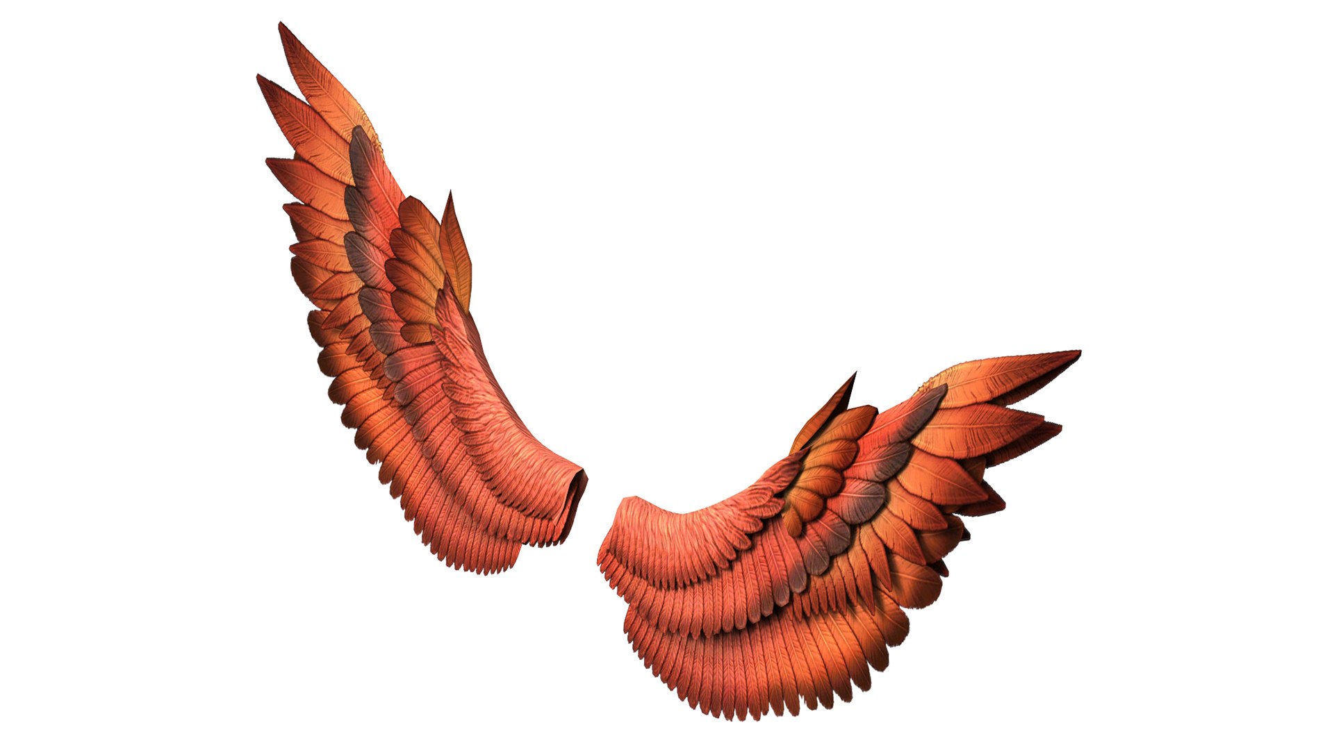 Fantasy Red Wings 3D Model - TurboSquid 1994542