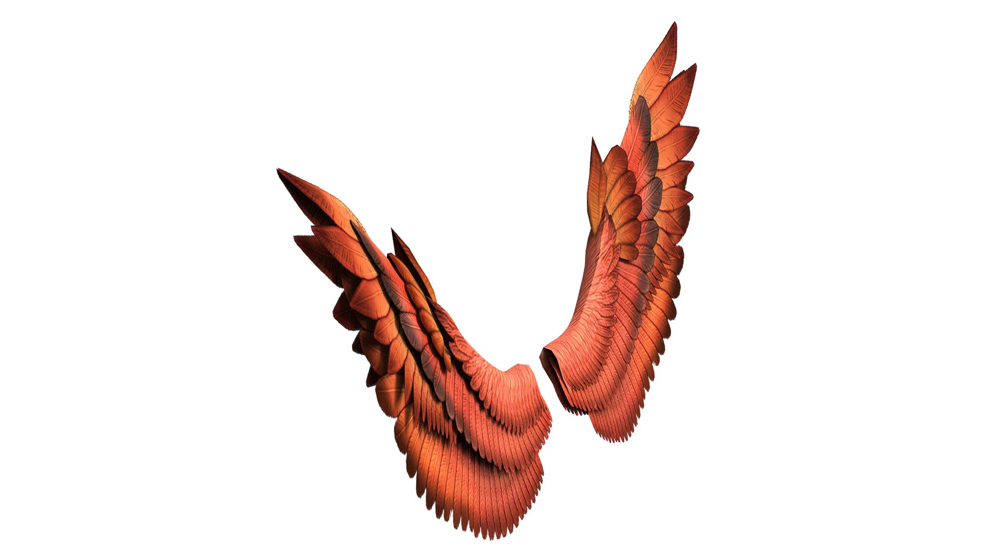 Fantasy Red Wings 3D Model - TurboSquid 1994542