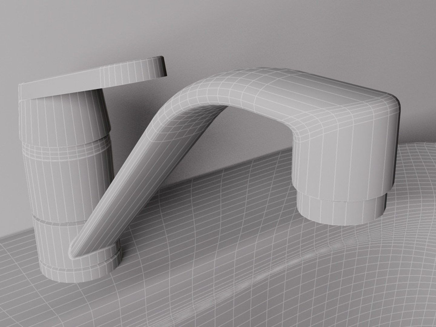 3ds Max Sink Tap