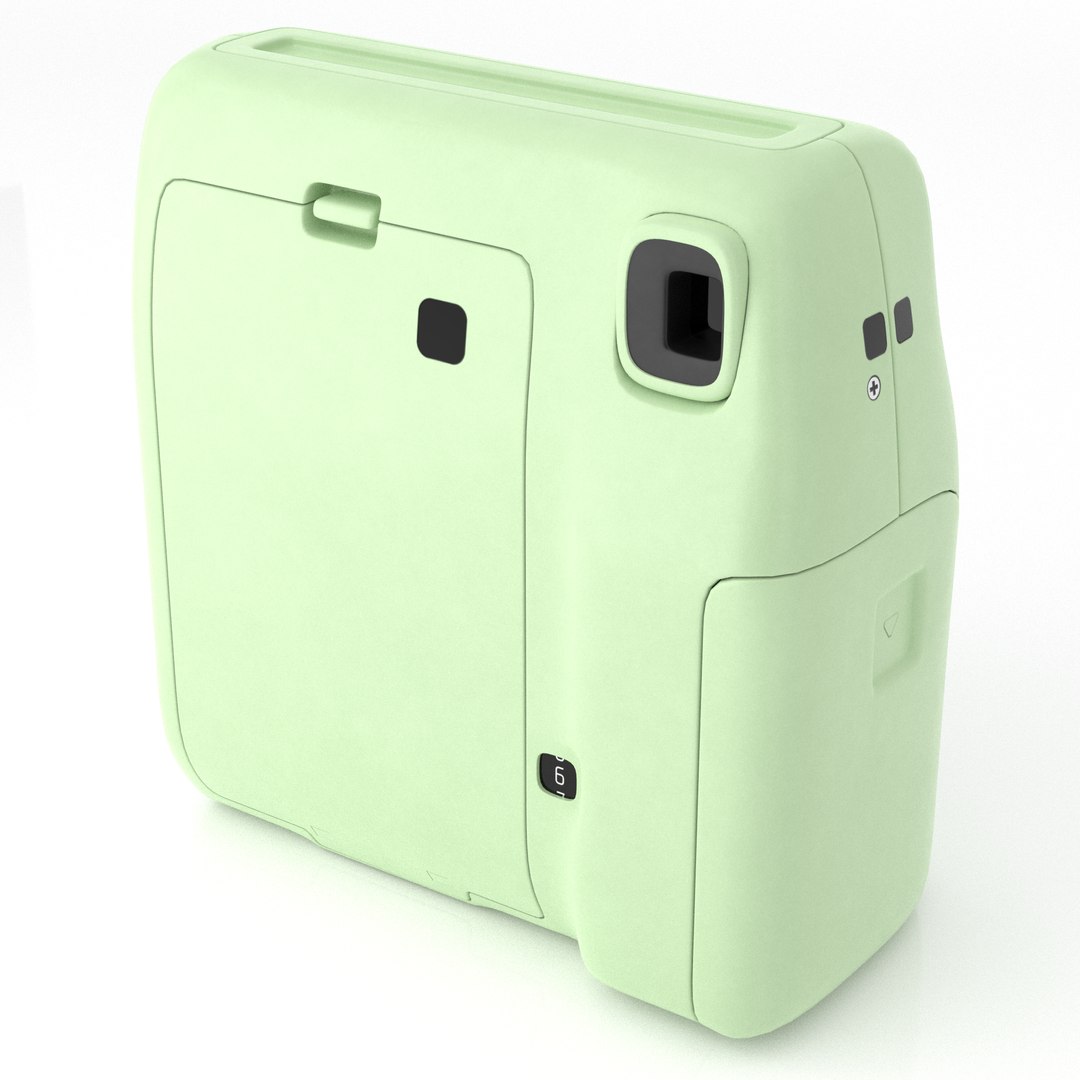 3D Instant Camera Fujifilm Instax Mini SE Green 3D Model Model ...