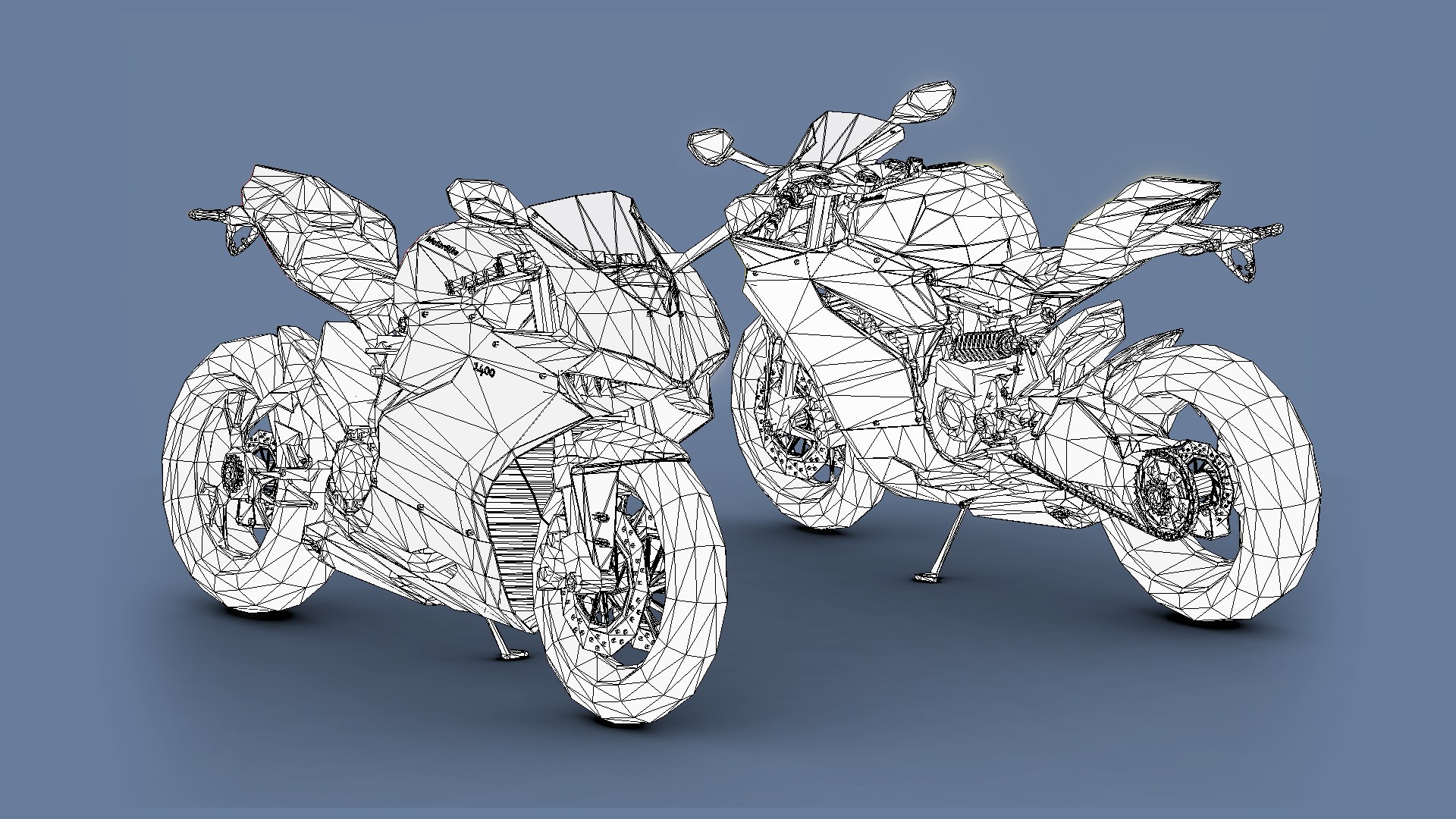 3D Motorbikes Pack Low-poly 3D Model - TurboSquid 2073401