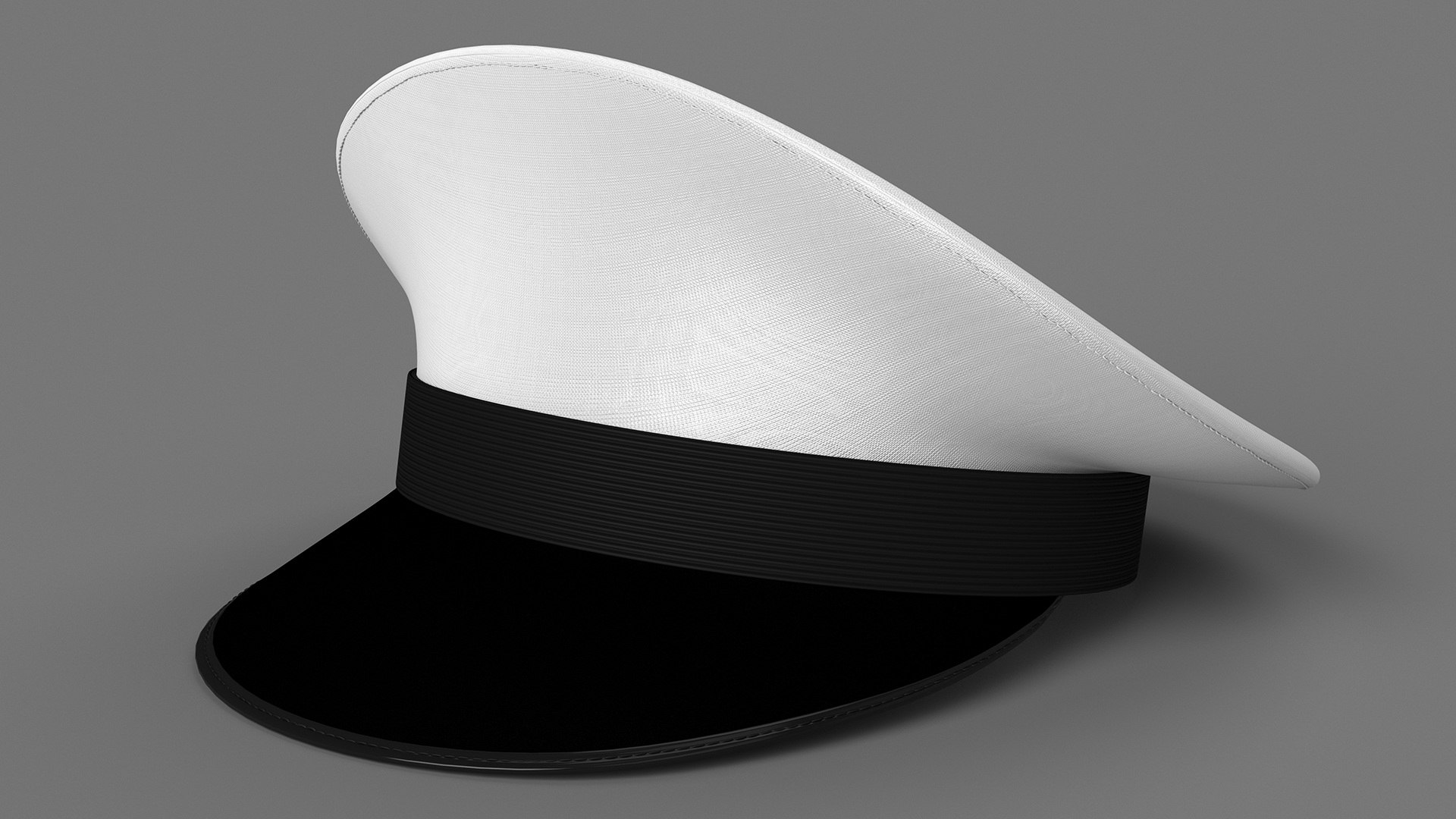 3D Model Navy Commander Hat - TurboSquid 2197564