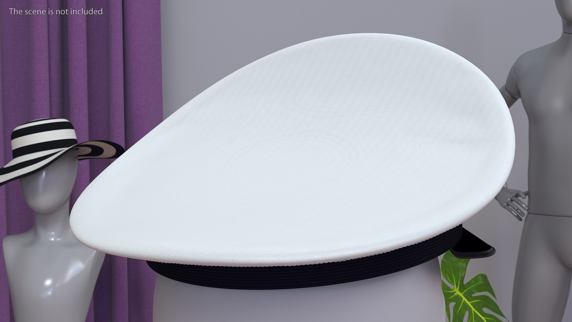 3D Model Navy Commander Hat - TurboSquid 2197564