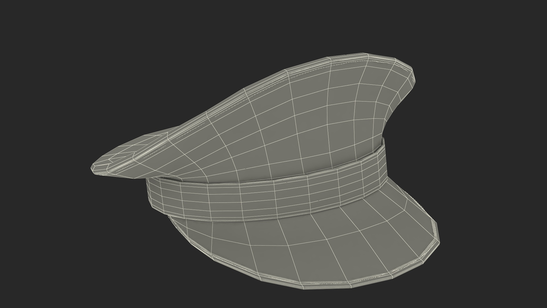 3D Model Navy Commander Hat - TurboSquid 2197564