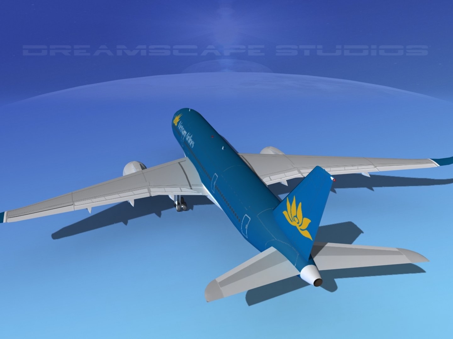 airbus a350 3d model