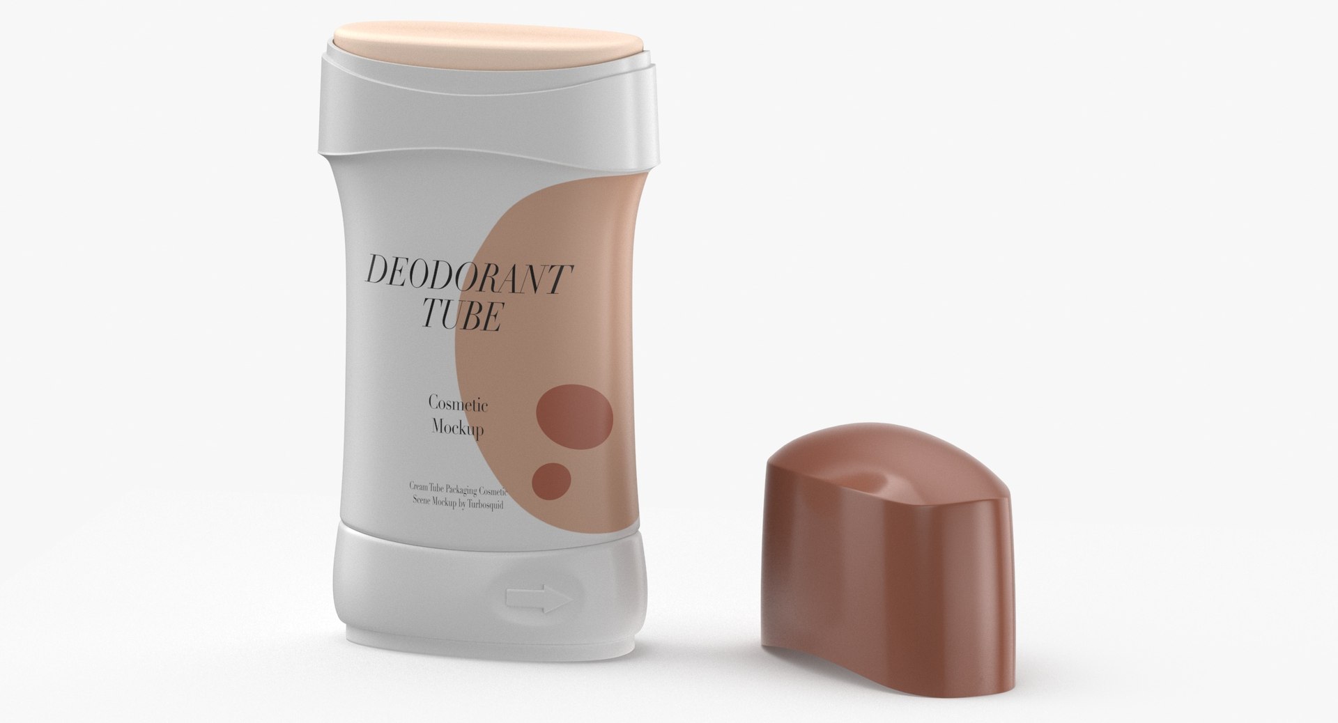 Deodorant Containers Type 05 Blank and Generic Label 3D model ...