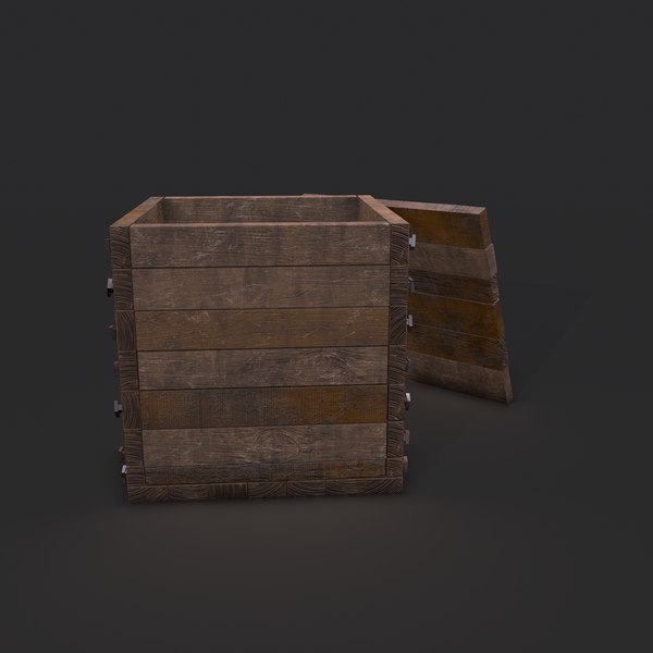 Wooden Crate Container 3D model - TurboSquid 1793647