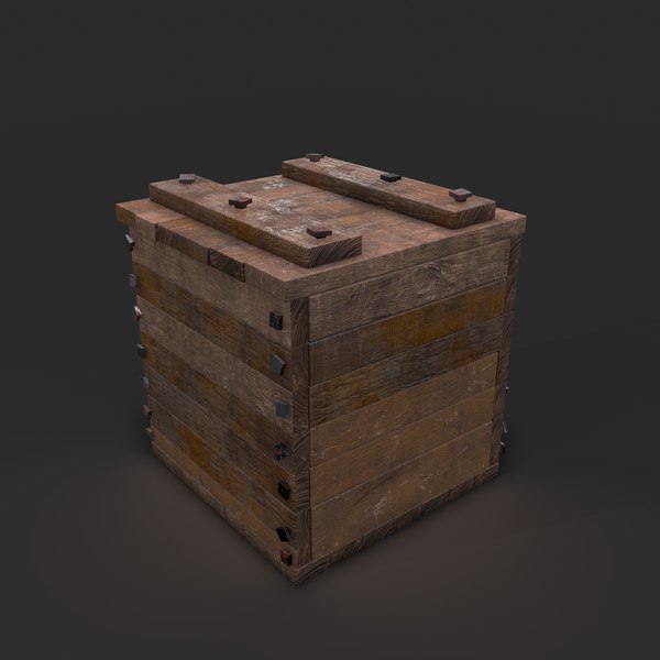 Wooden Crate Container 3D model - TurboSquid 1793647
