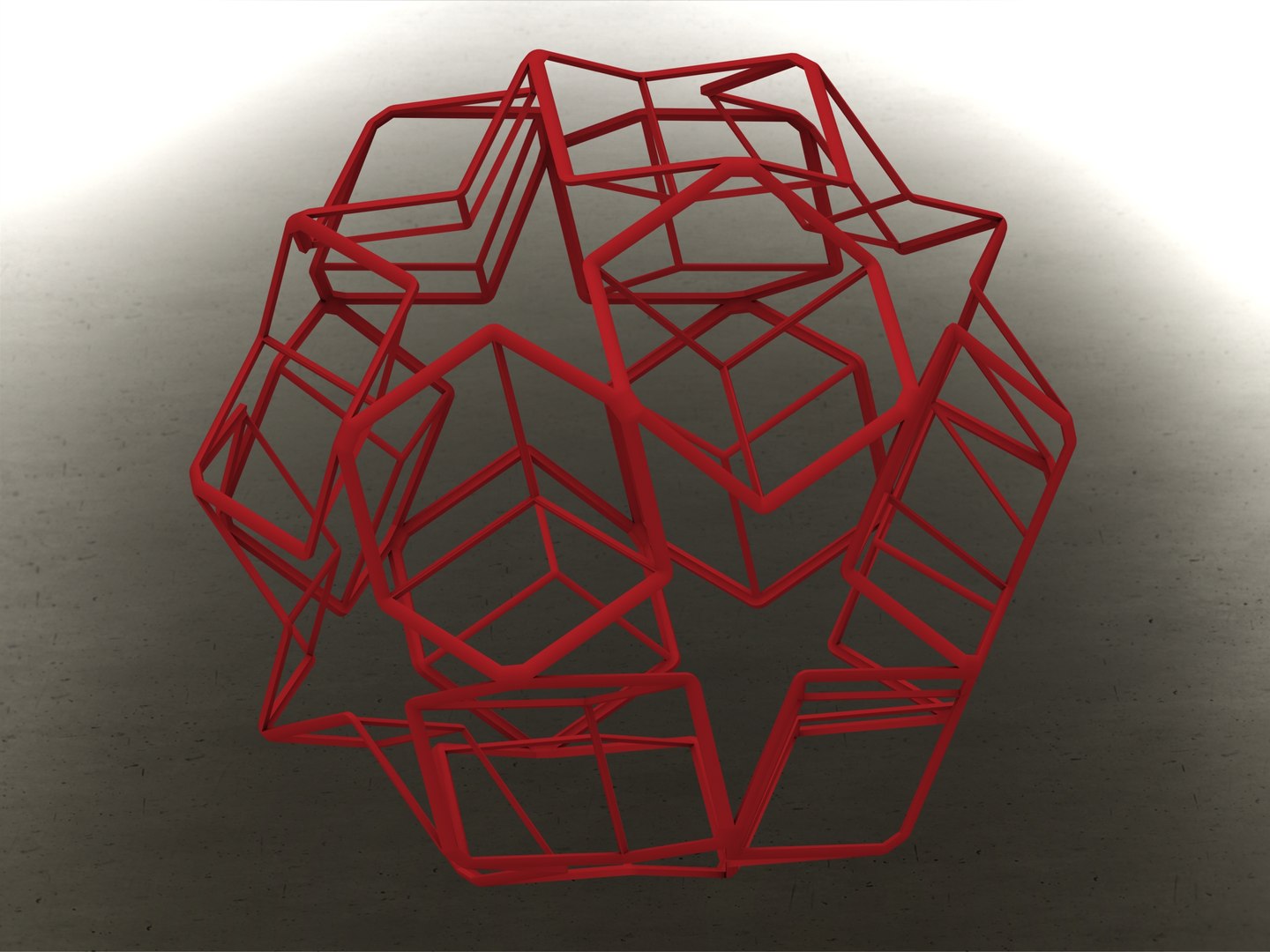 Wireframe Shape Dodecadodecahedron 3D Model - TurboSquid 2162771