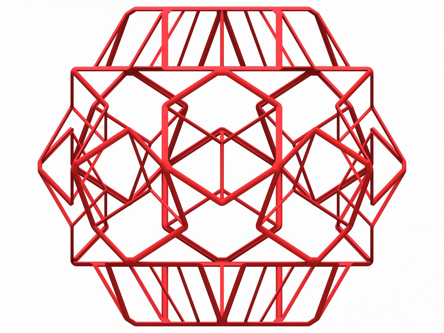 Wireframe Shape Dodecadodecahedron 3D Model - TurboSquid 2162771