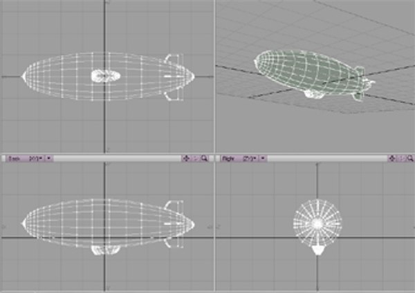 goodyear blimp 3d model