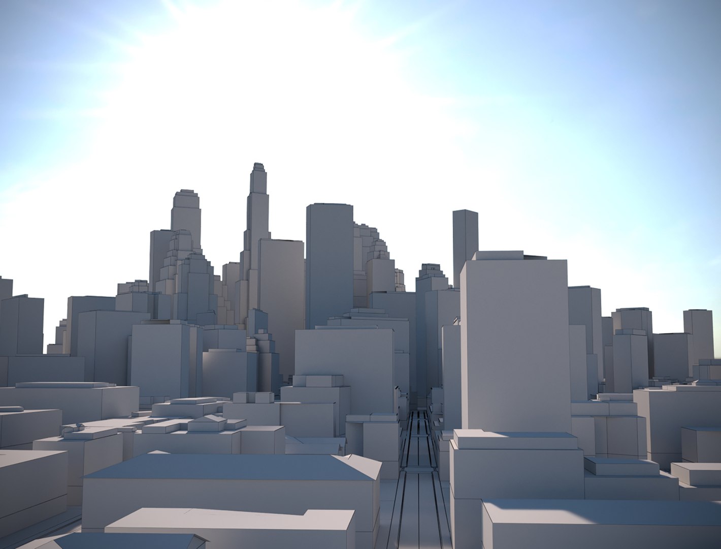 3D City Cityscape Model - TurboSquid 1674597