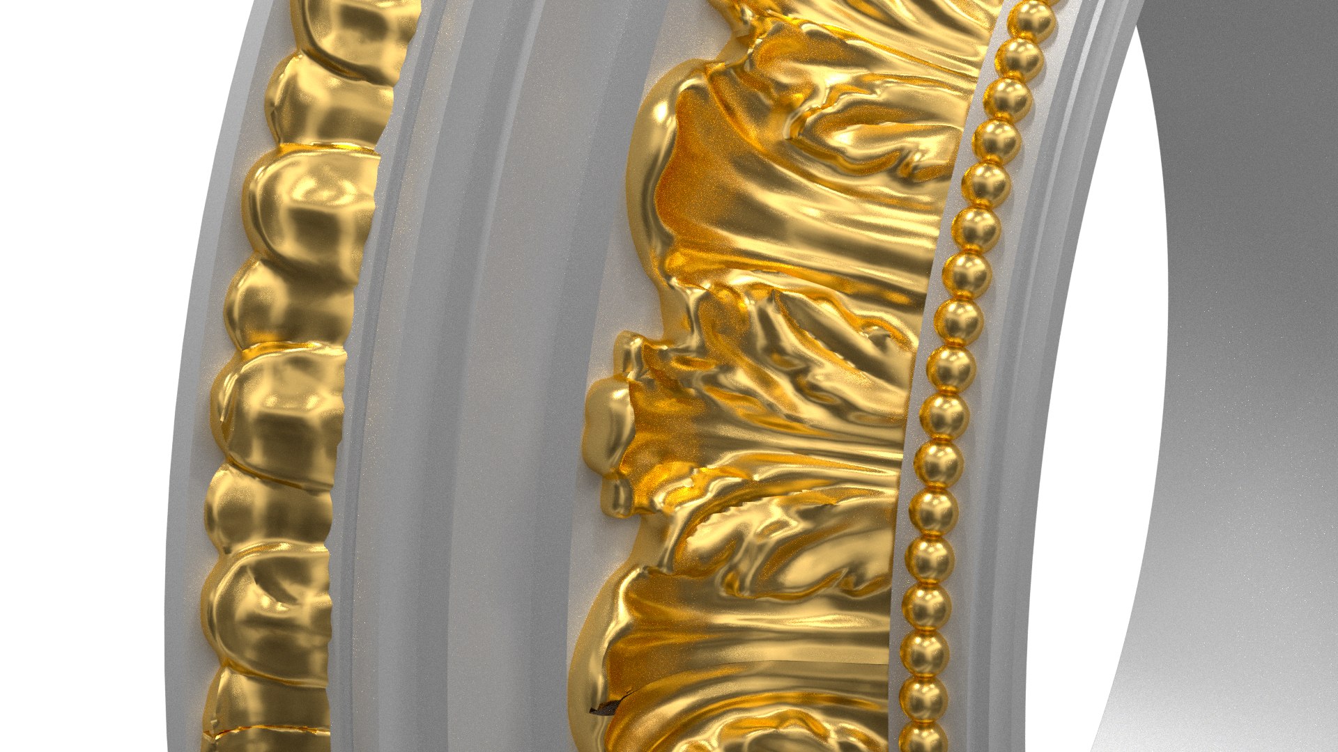 3D Ceiling Sockets Gypsum Plaster DR260 - TurboSquid 2125395