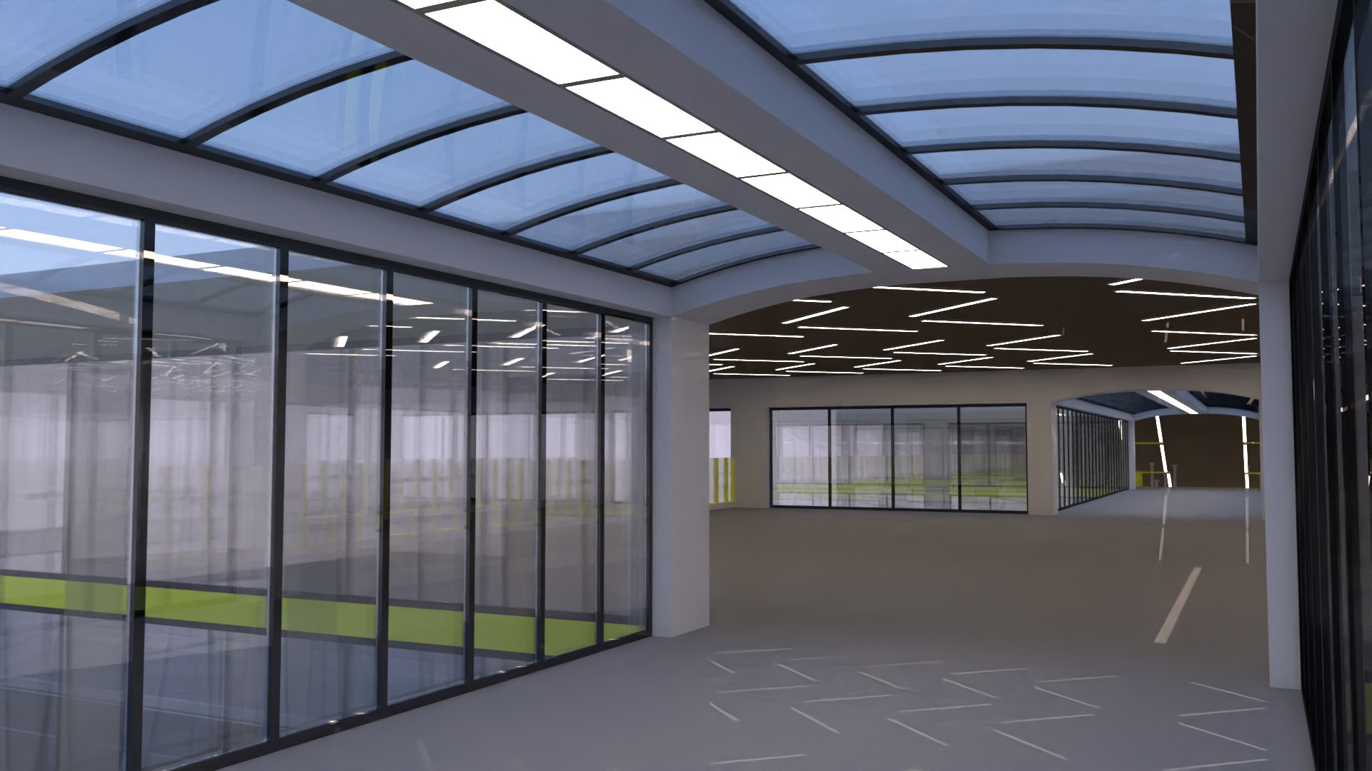 3D Model Exhibition Warehouse Building - TurboSquid 2034574