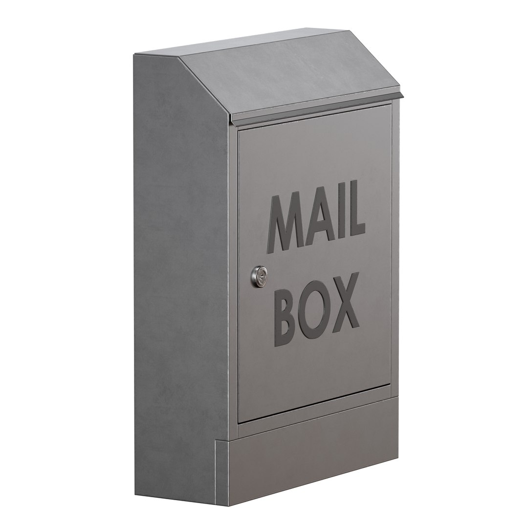 Metal Mailbox Model - TurboSquid 2142875