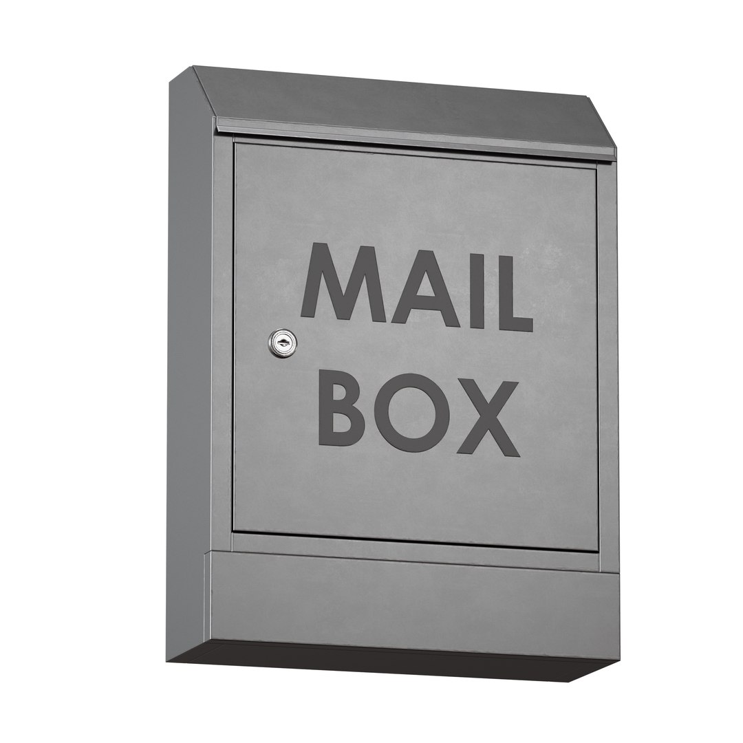 Metal Mailbox Model - TurboSquid 2142875