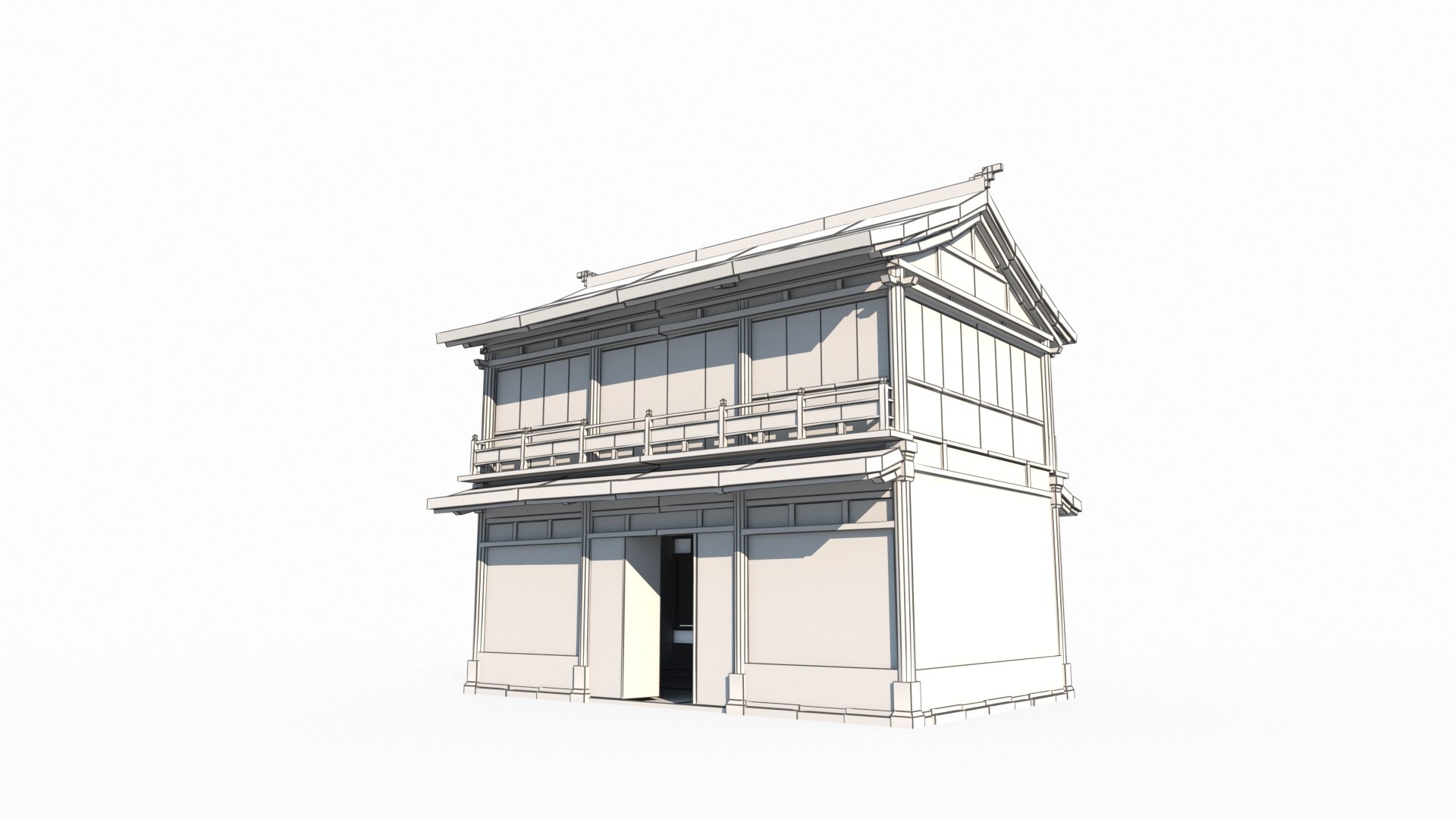 Asian Ancient Architecture Urban Houses 3D - TurboSquid 2040188