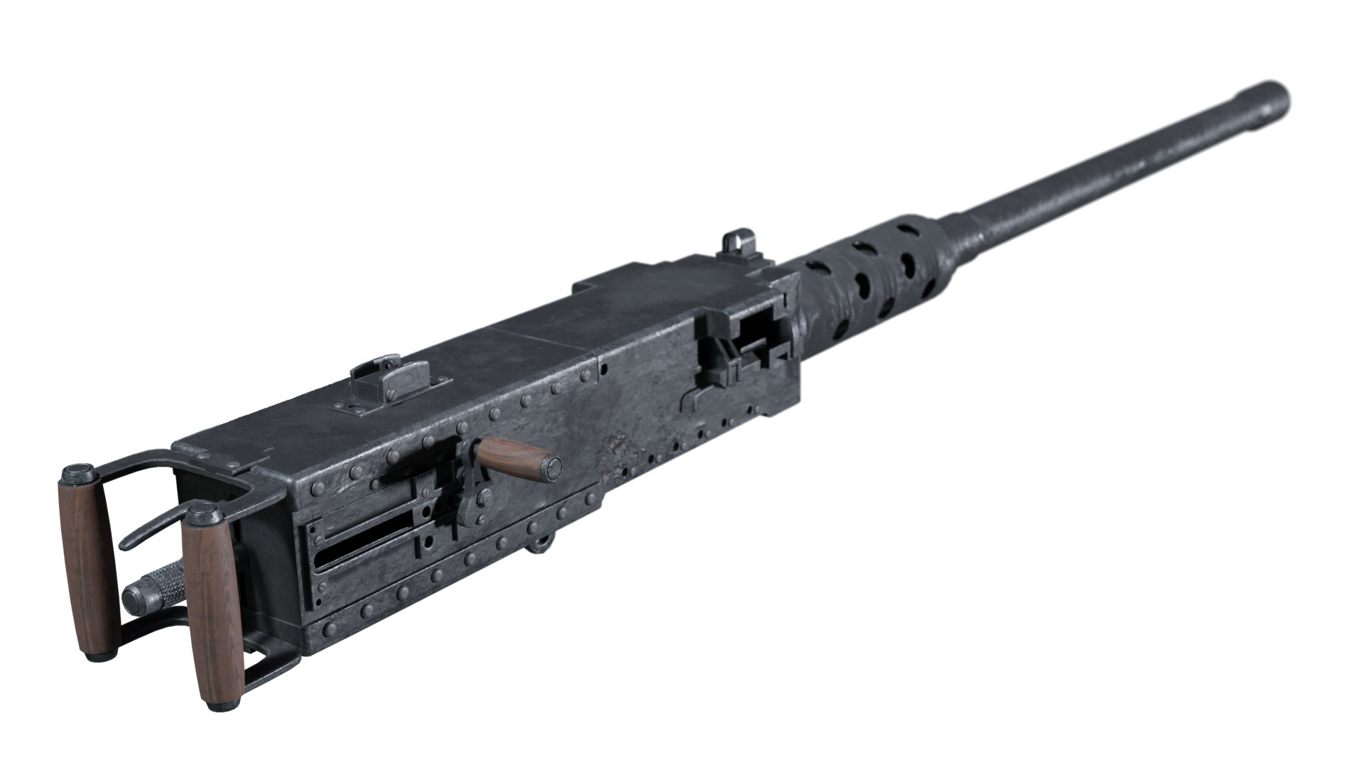 Gun M2 Browning 3D - TurboSquid 1668382