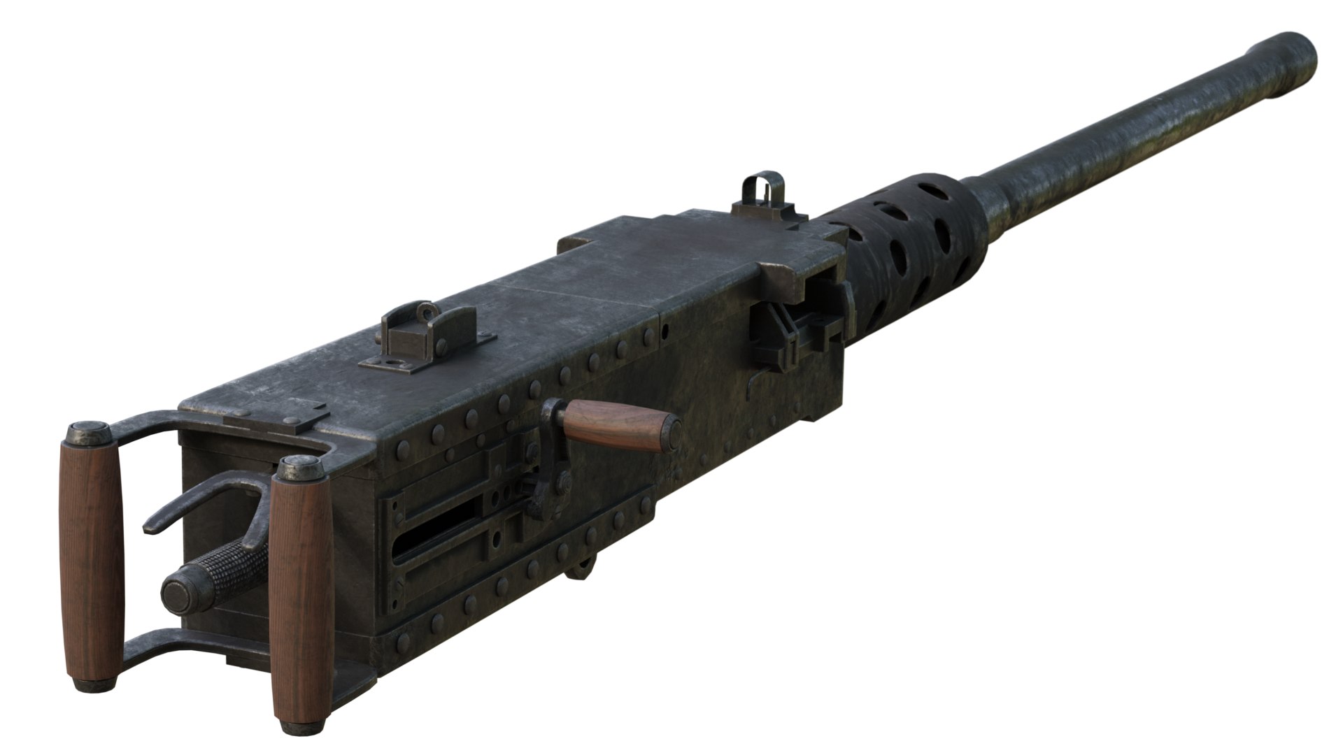 Metralhadora M2 Browning 1933 Modelo 3D - TurboSquid 1668382