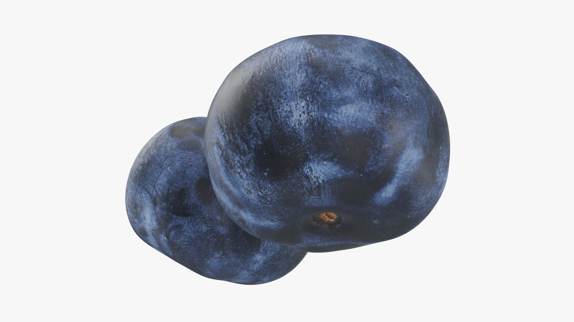 Whole And Half Blueberries 3D Model - TurboSquid 2199417