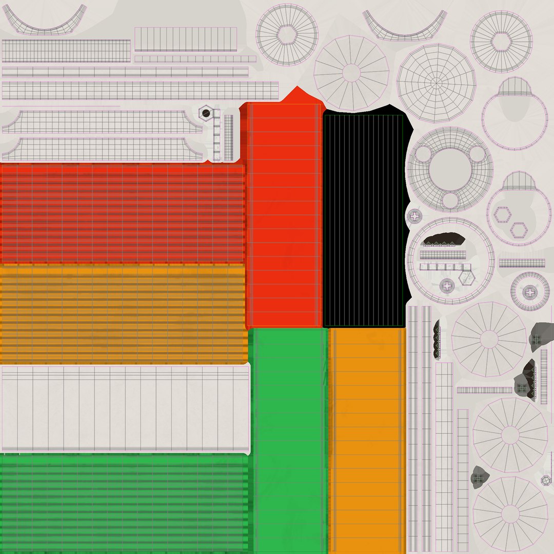3D LED Tower 3x - TurboSquid 2230128