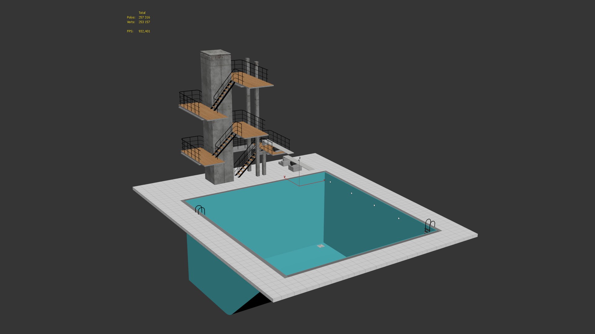 3D Model Diving Pool - TurboSquid 1822394