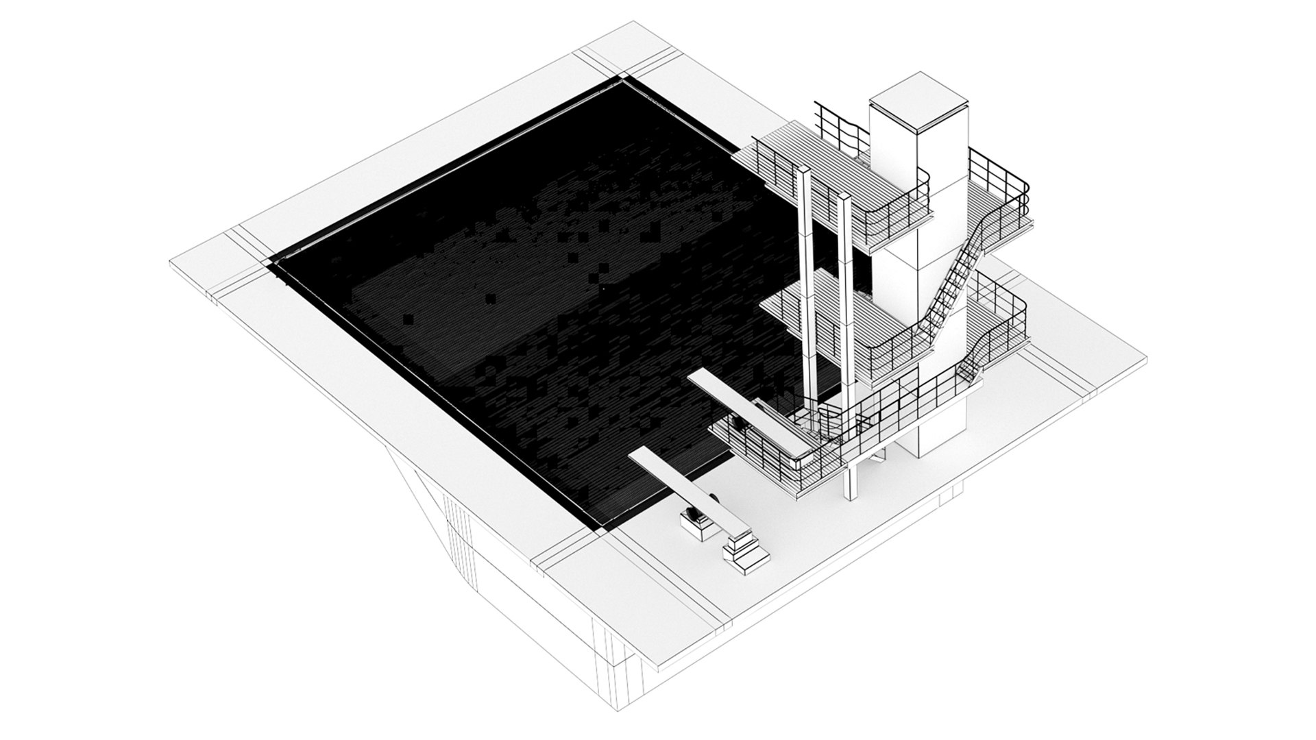 3D Model Diving Pool - TurboSquid 1822394
