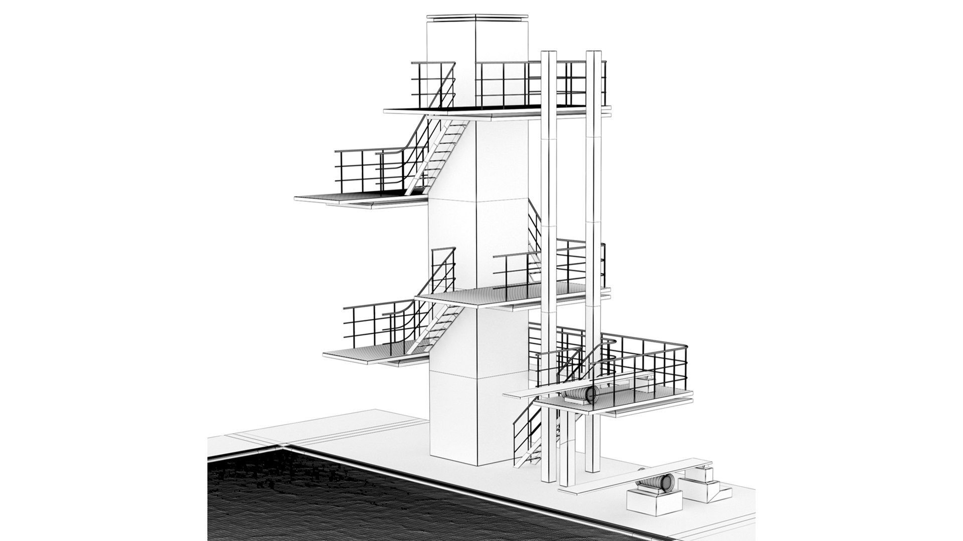 3D Model Diving Pool - TurboSquid 1822394