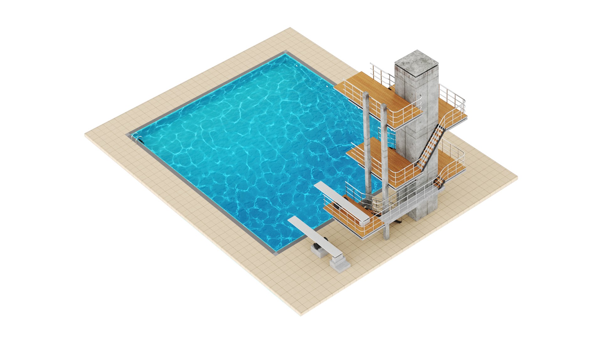3D Model Diving Pool - TurboSquid 1822394