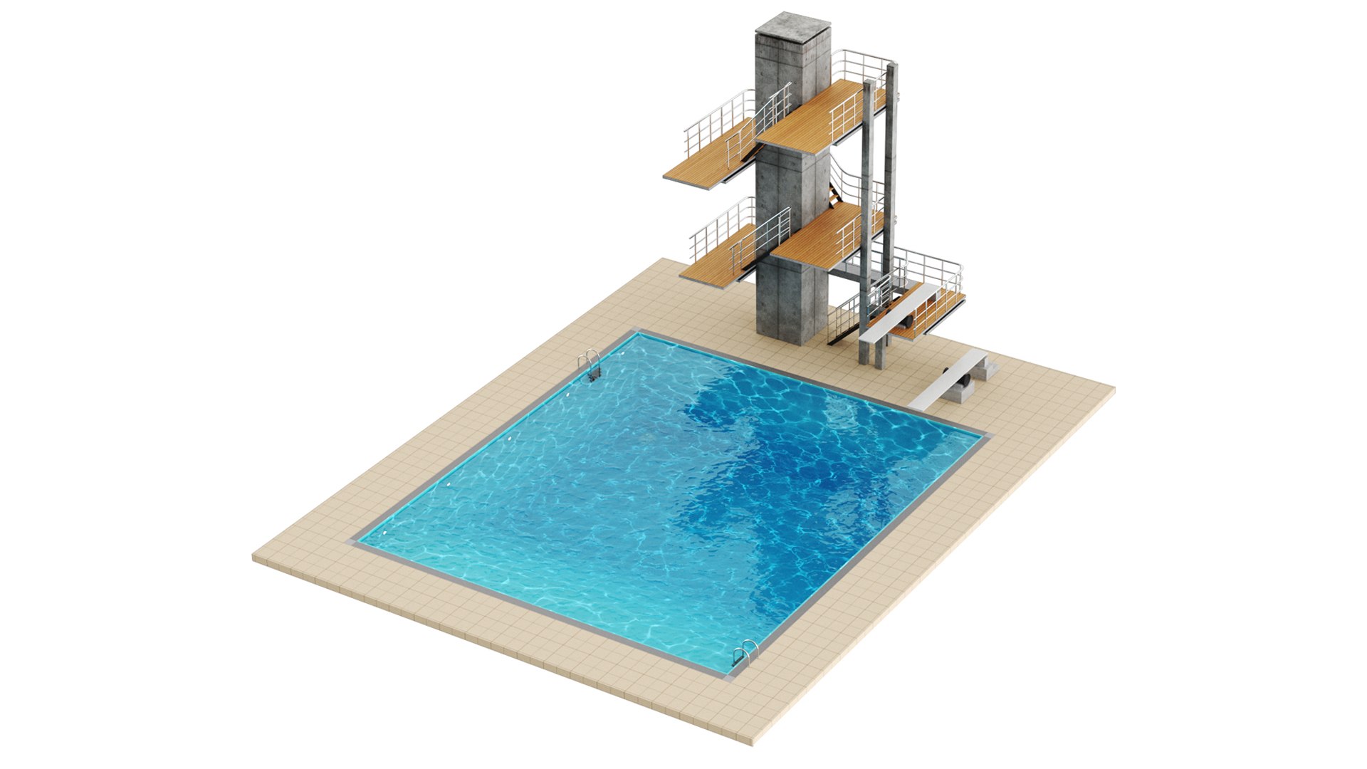 3D Model Diving Pool - TurboSquid 1822394