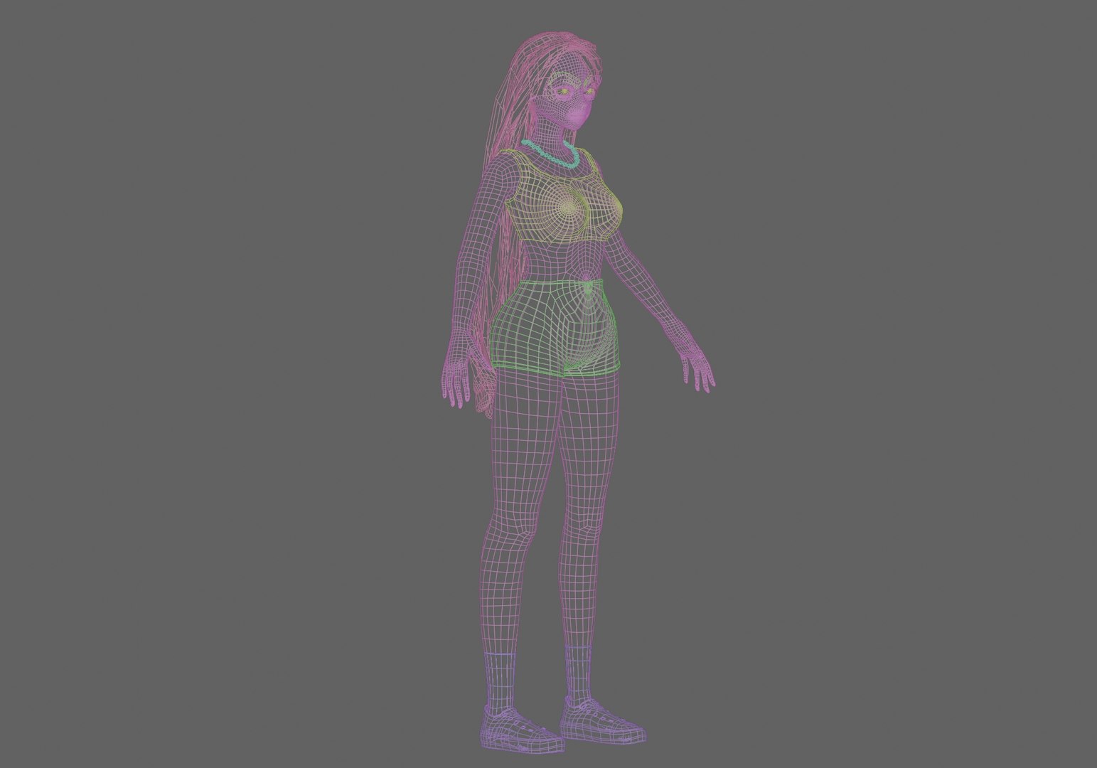 3D Model Teen Cute Girl V32265 - TurboSquid 2271134