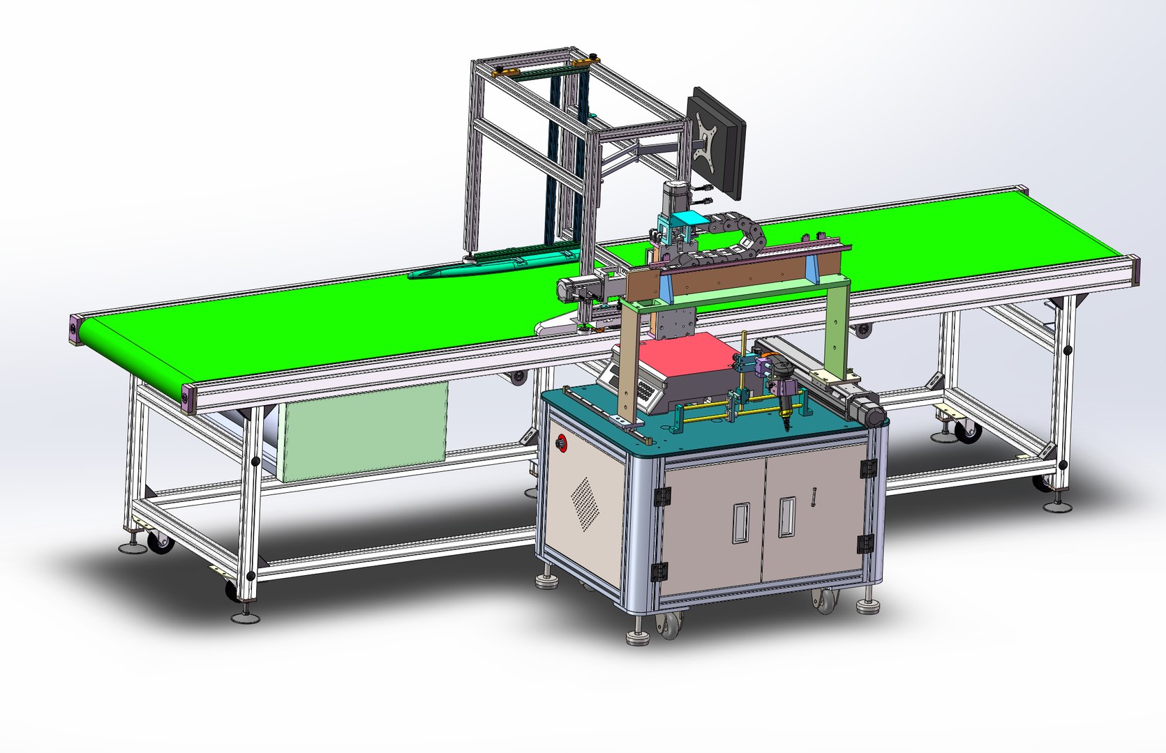 Automatic Weighing Assembly Line Model - TurboSquid 1801390