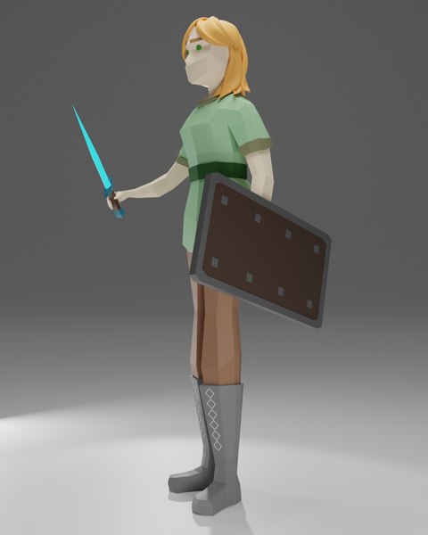 3D model Stylized Alex Minecraft low-poly - TurboSquid 1939459
