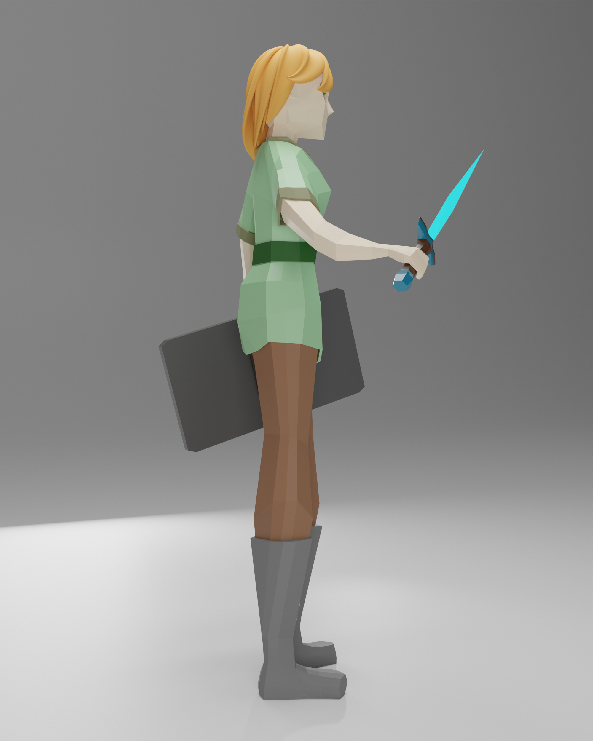 modelo 3d Alex estilizado Minecraft low-poly - TurboSquid 1939459