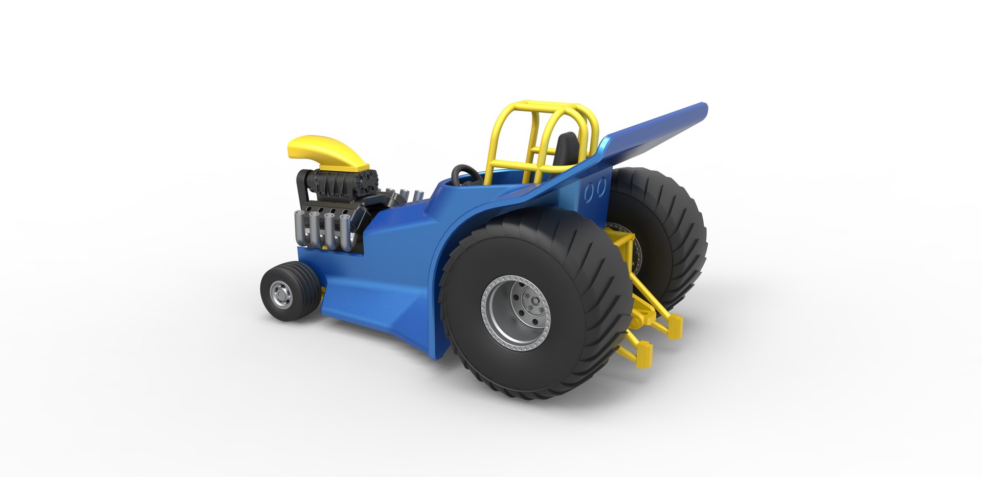 3D Model Diecast Mini Rod Pulling Tractor 4 Scale 1 To 25 - TurboSquid ...