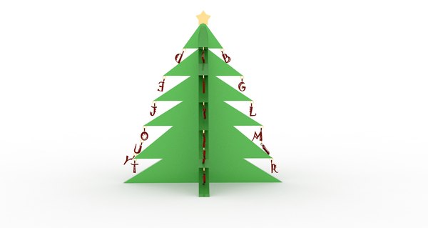 Christmas tree feet height model - TurboSquid 1656543