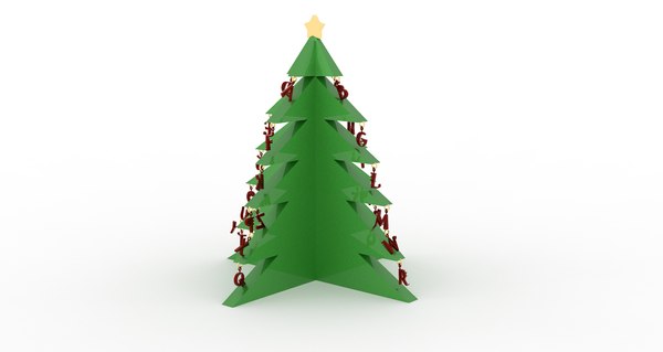 Christmas tree feet height model - TurboSquid 1656543